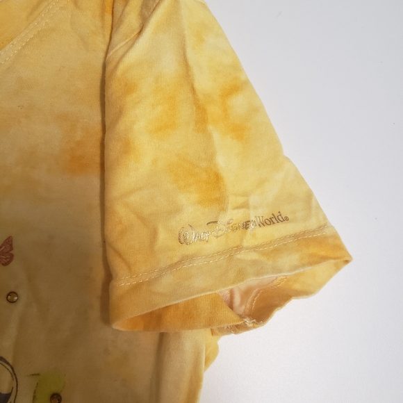 Disney | Tops | Disneys Tinker Bell Yellow Tiedye Shirt | Poshmark